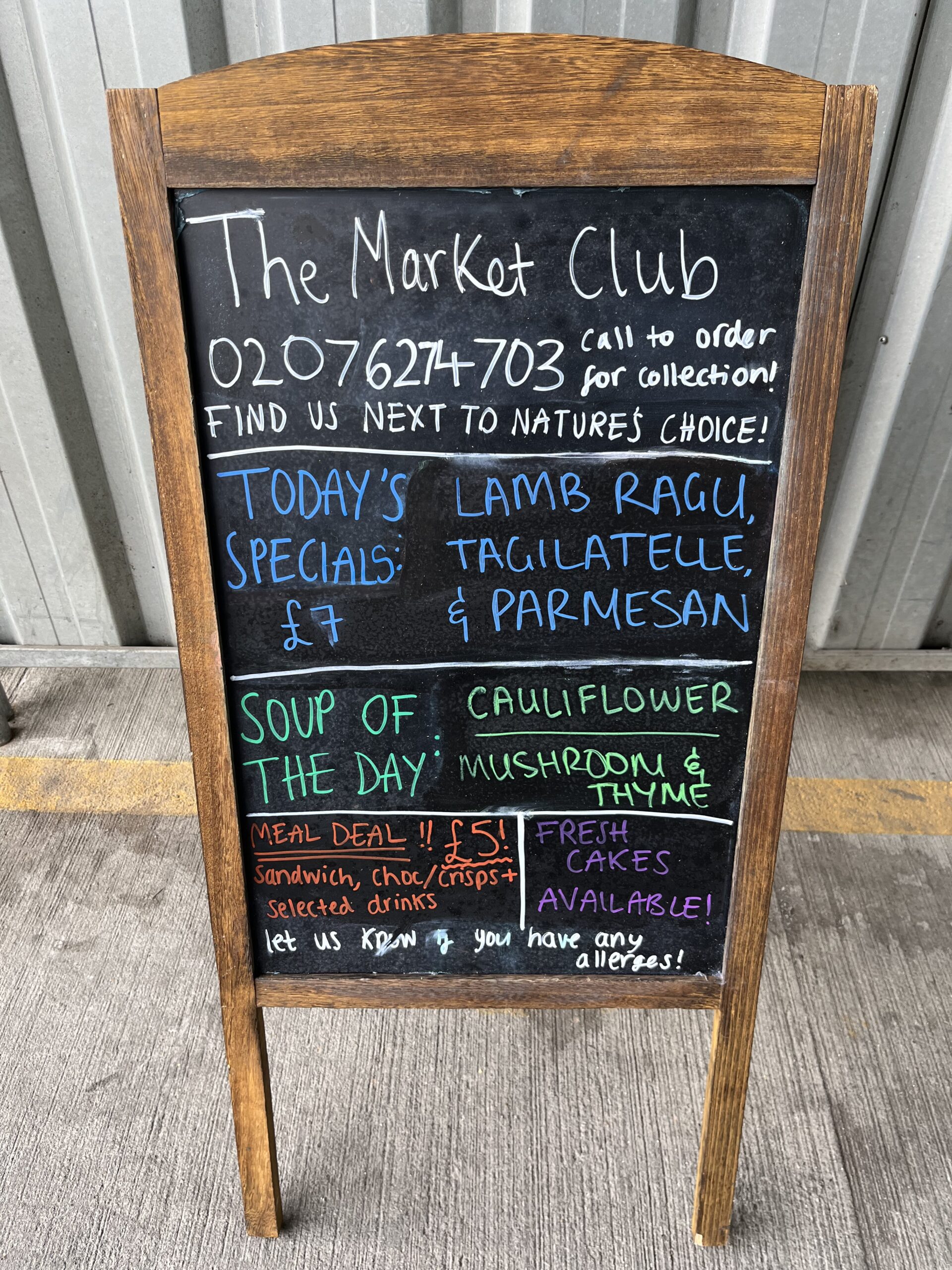 Martin's long-term vision for Market Club