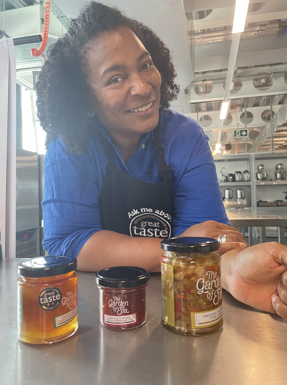 Eva relishes the Mission Kitchen experience