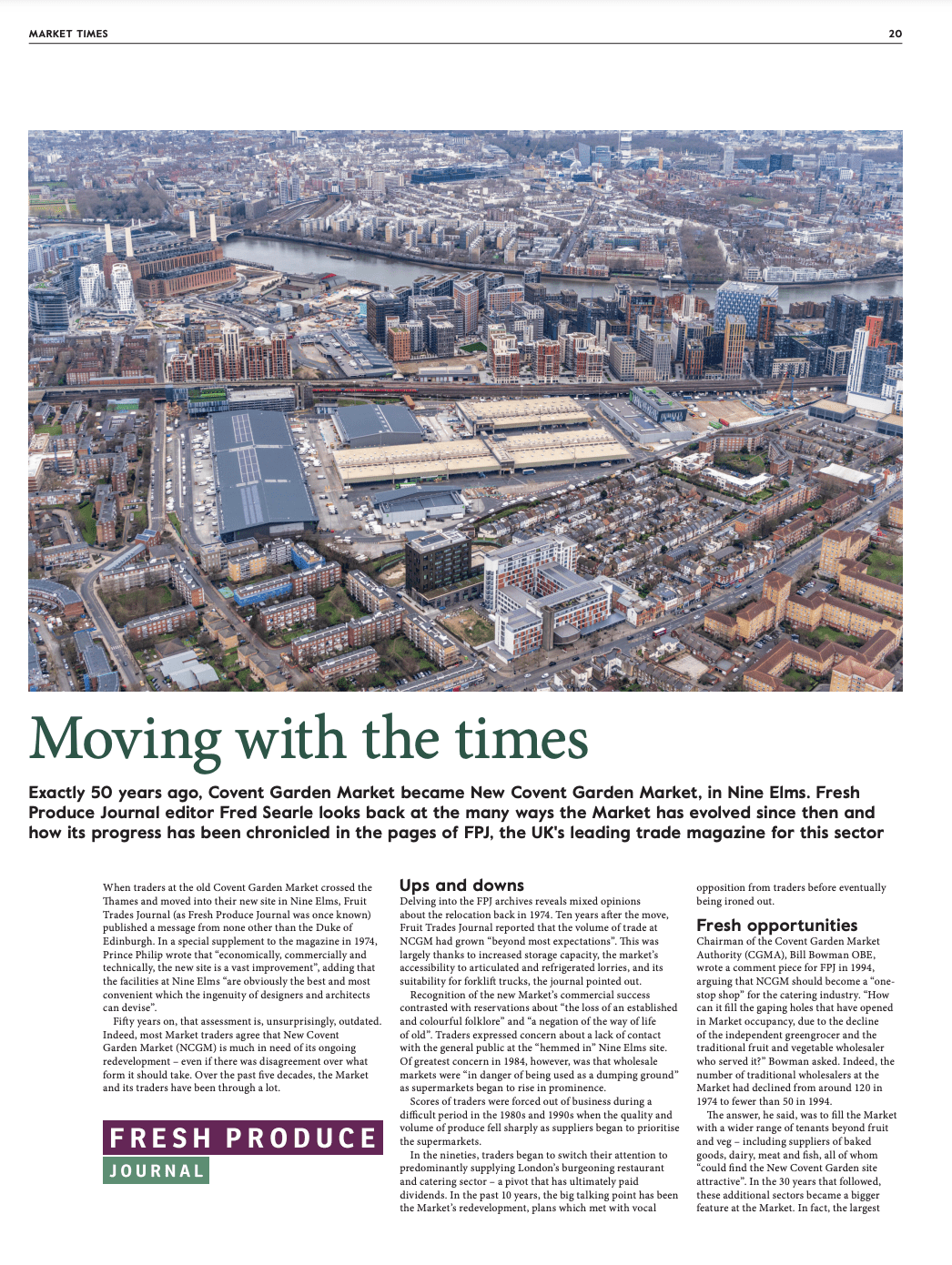 How FPJ has chronicled our last 50 years - New Covent Garden Market